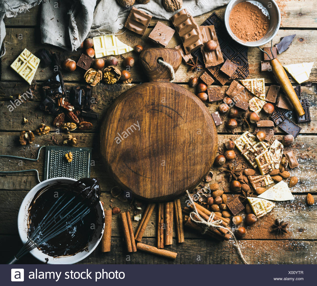 White Dark Chocolate High Resolution Stock Photography and Images - Alamy