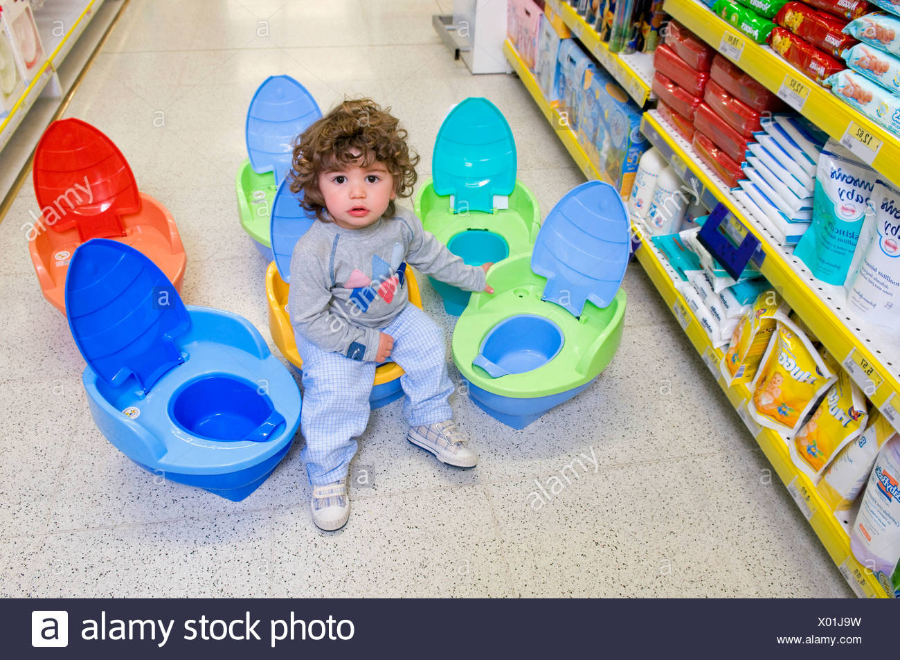 Boy Sitting Toilet High Resolution Stock Photography and Images - Alamy