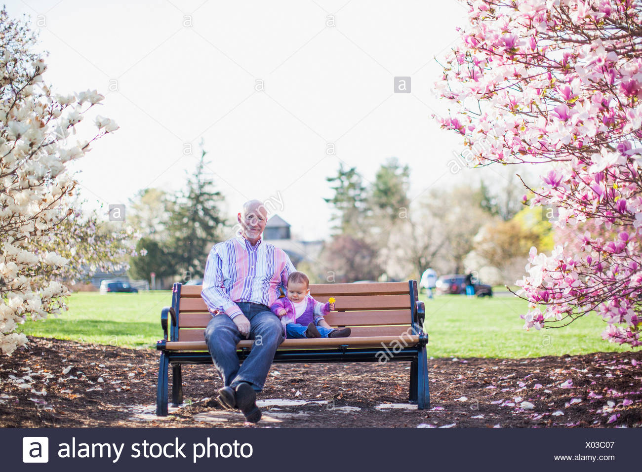 Girl Child Bench Sitting Park High Resolution Stock Photography and ...