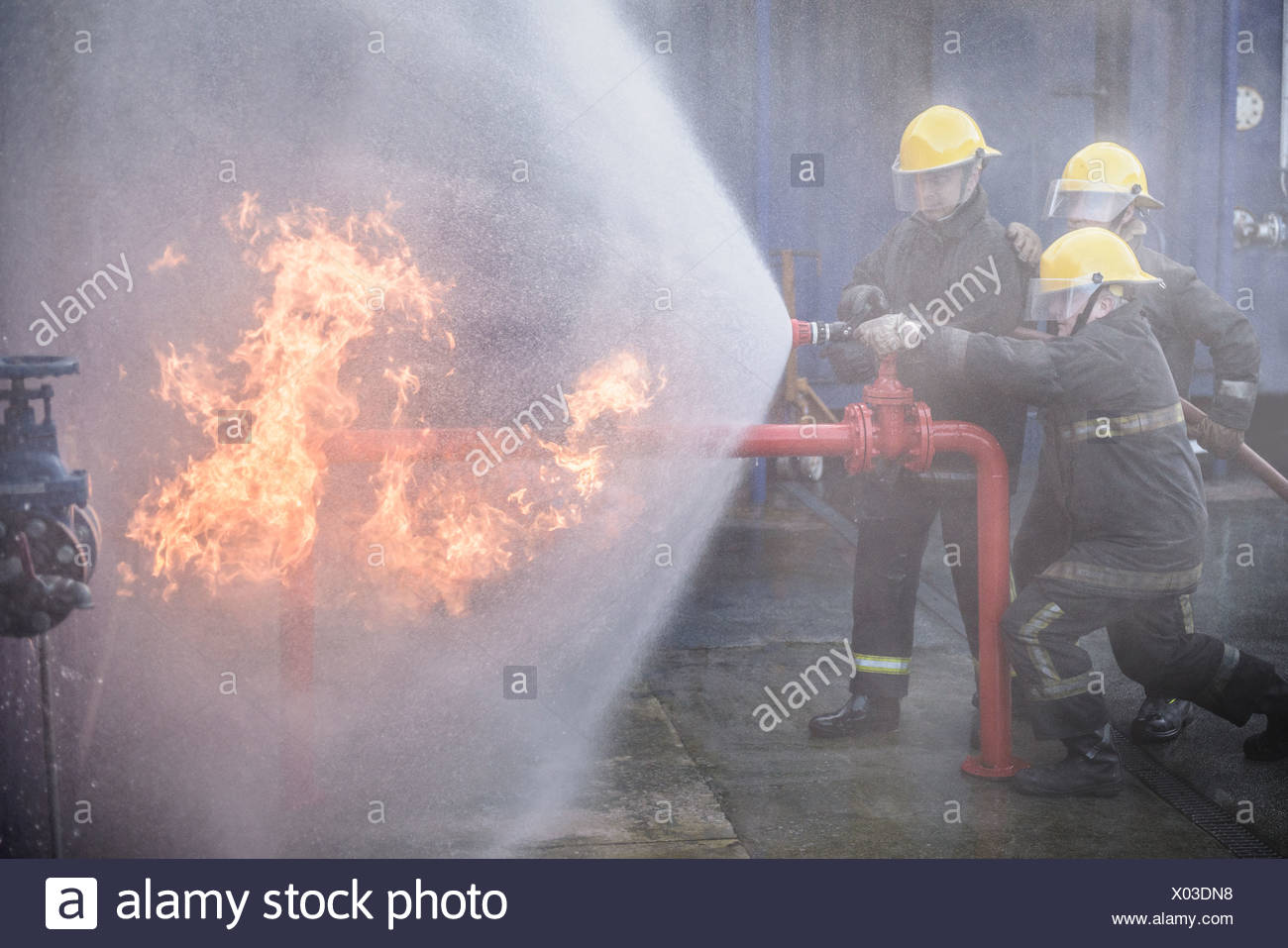 Training Facility For Fire Fighting High Resolution Stock Photography ...