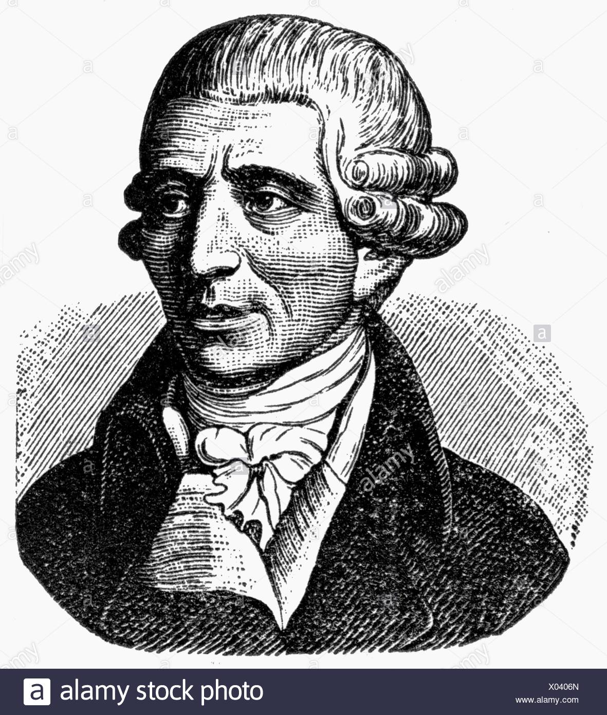 Joseph Haydn Portrait Austrian Composer Black and White Stock Photos ... Joseph Haydn Portrait Austrian Composer Black and White Stock Photos ...