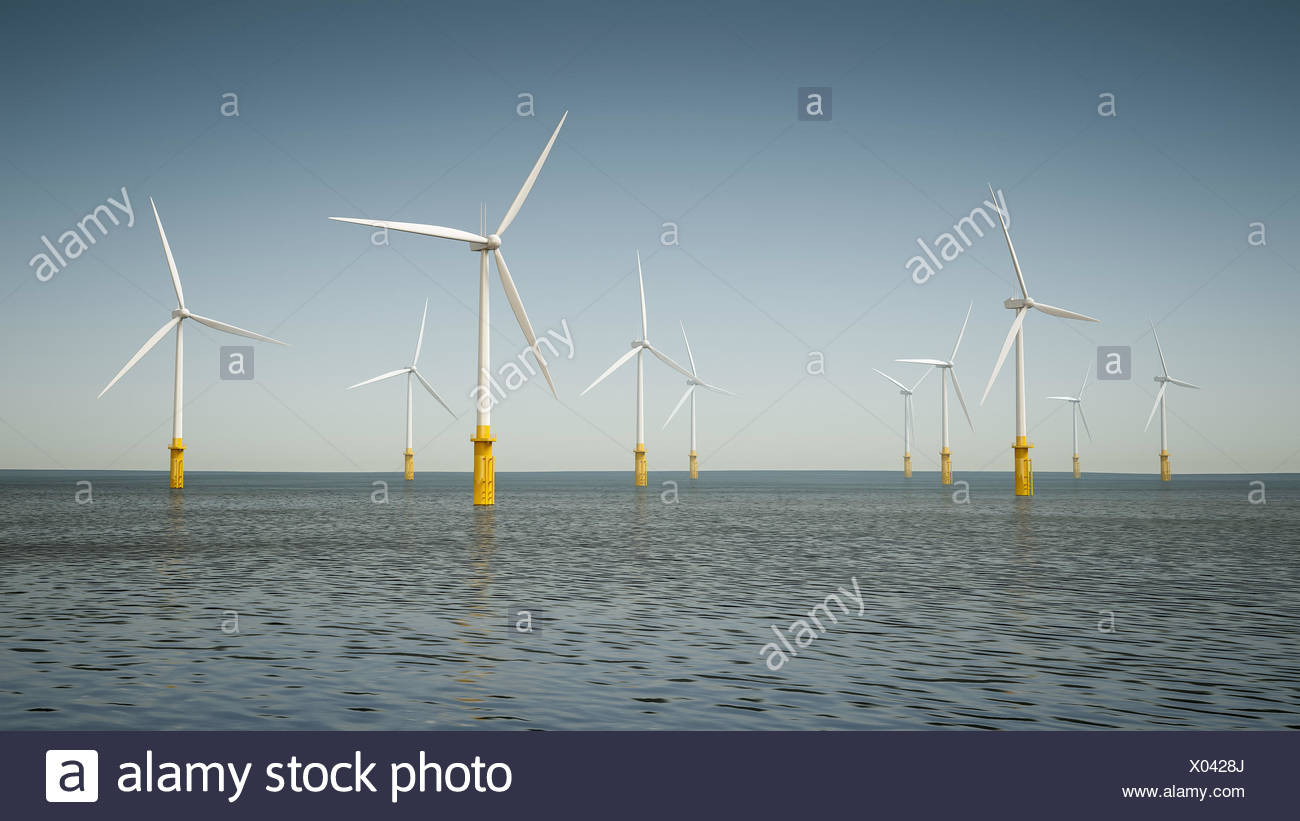Offshore Wind Turbine Construction High Resolution Stock Photography ...