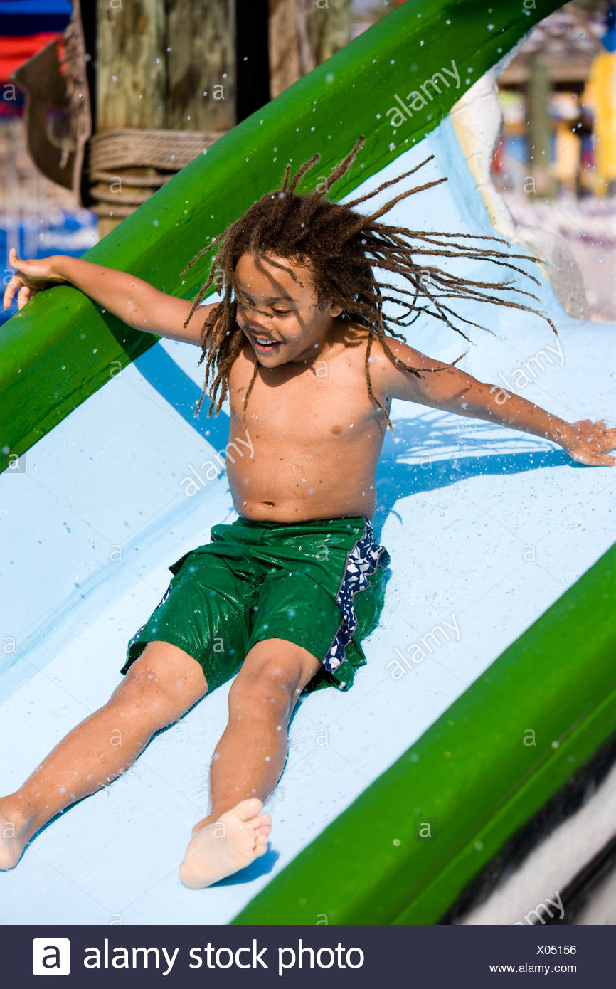Boy At Waterpark High Resolution Stock Photography and Images - Alamy