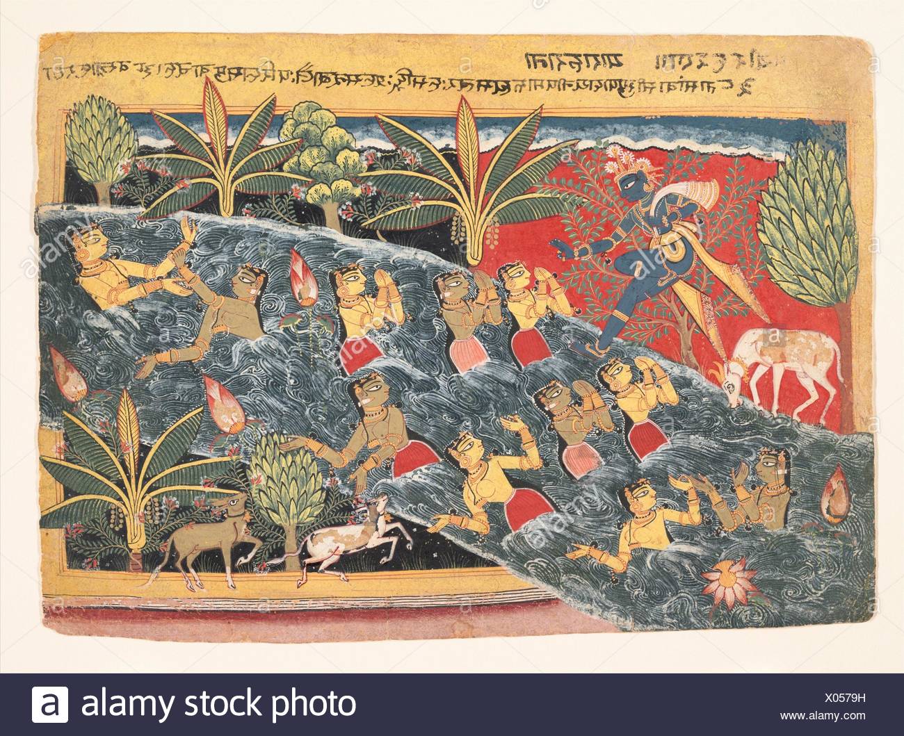 Lord Krishna With Gopis High Resolution Stock Photography and Images ...