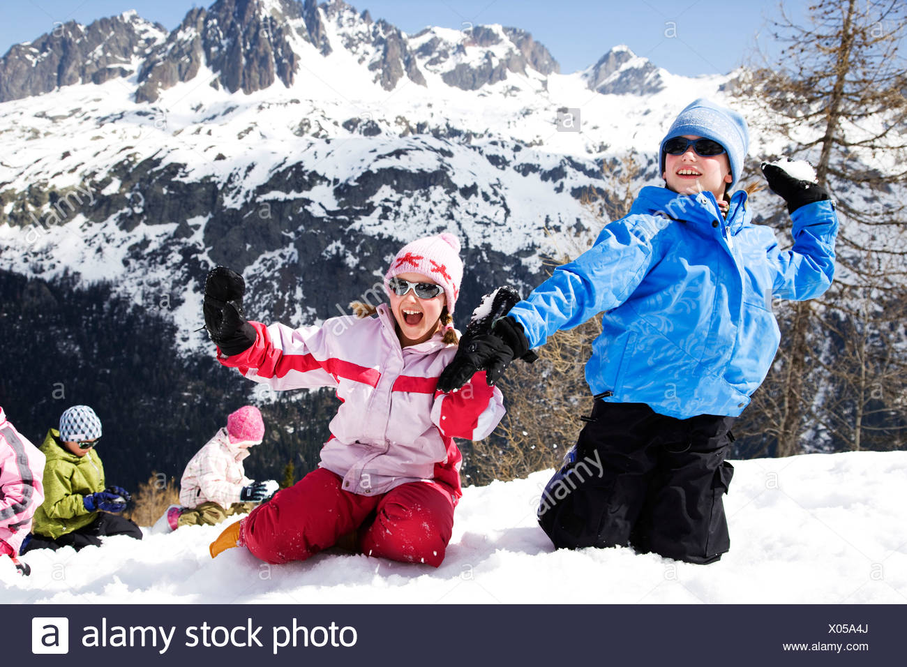 Snowball Fight Kids High Resolution Stock Photography and Images - Alamy