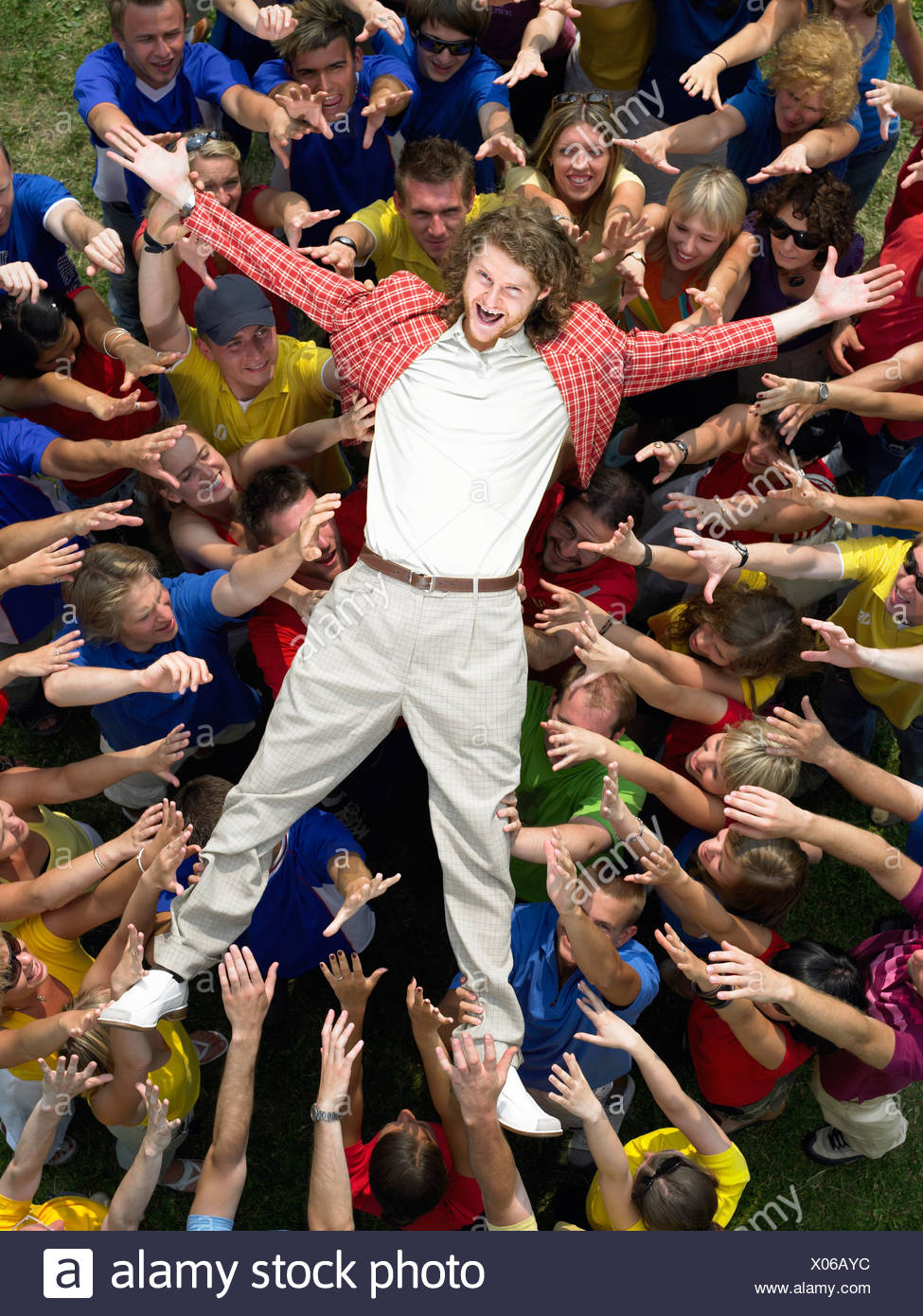 Crowd Of People Above View High Resolution Stock Photography and Images ...