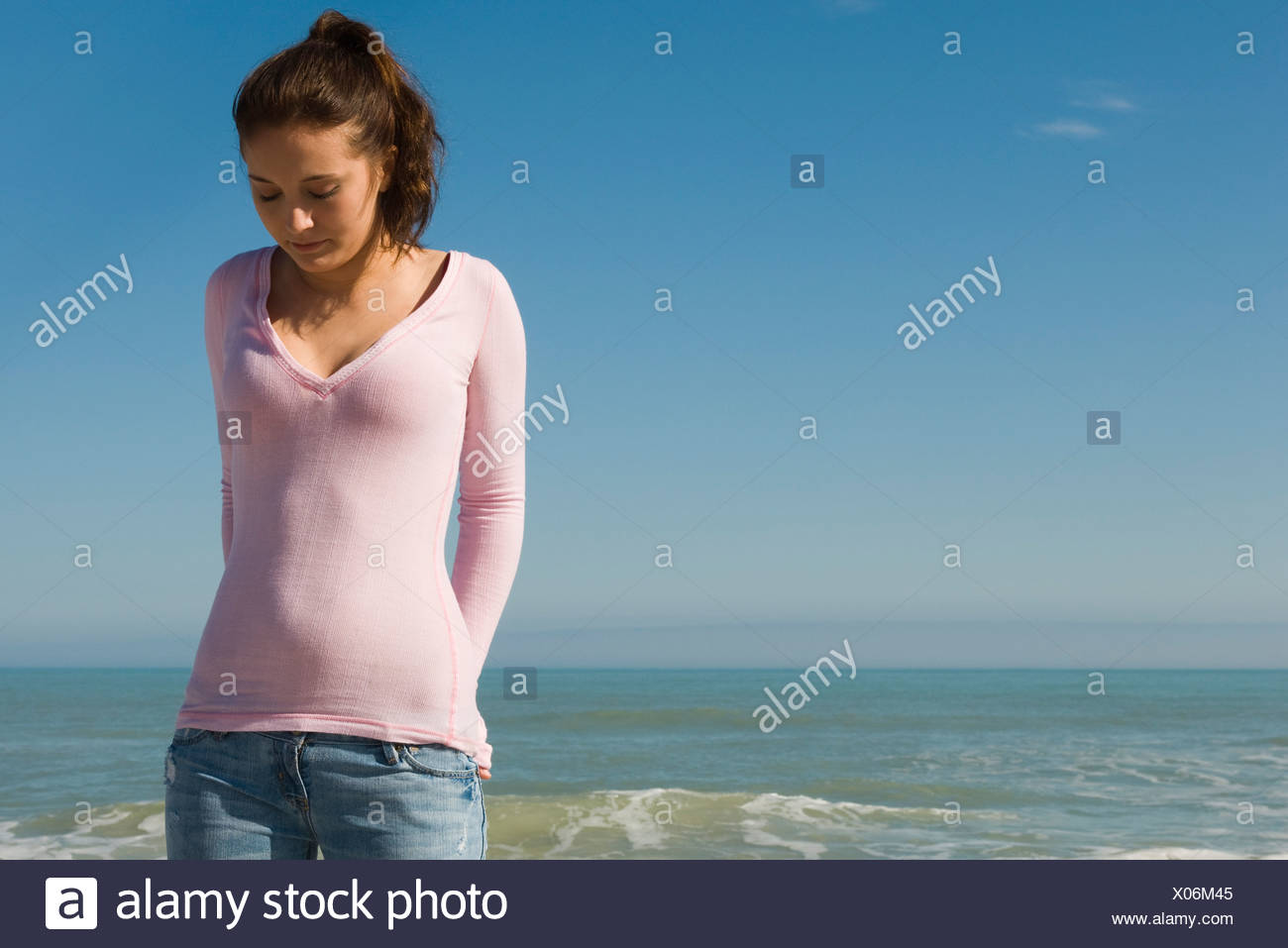 Tween Girl, From Behind High Resolution Stock Photography and Images ...
