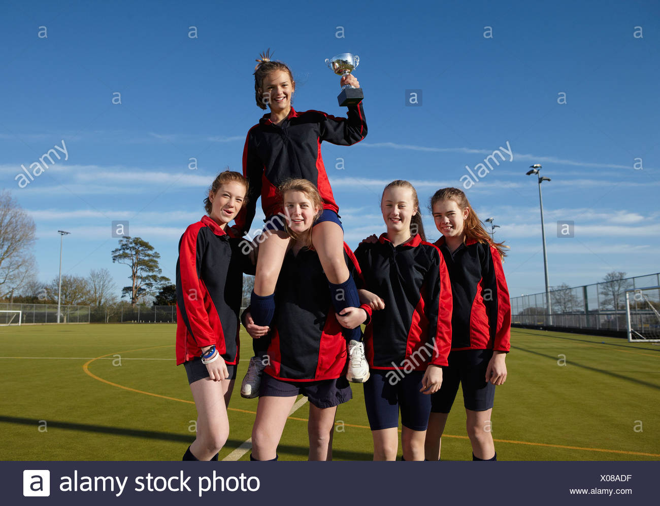 Girls Team Field Sports High Resolution Stock Photography and Images ...