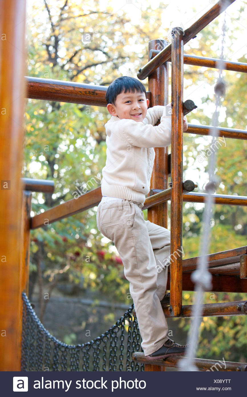 Climbing Playground Ladder High Resolution Stock Photography and Images ...
