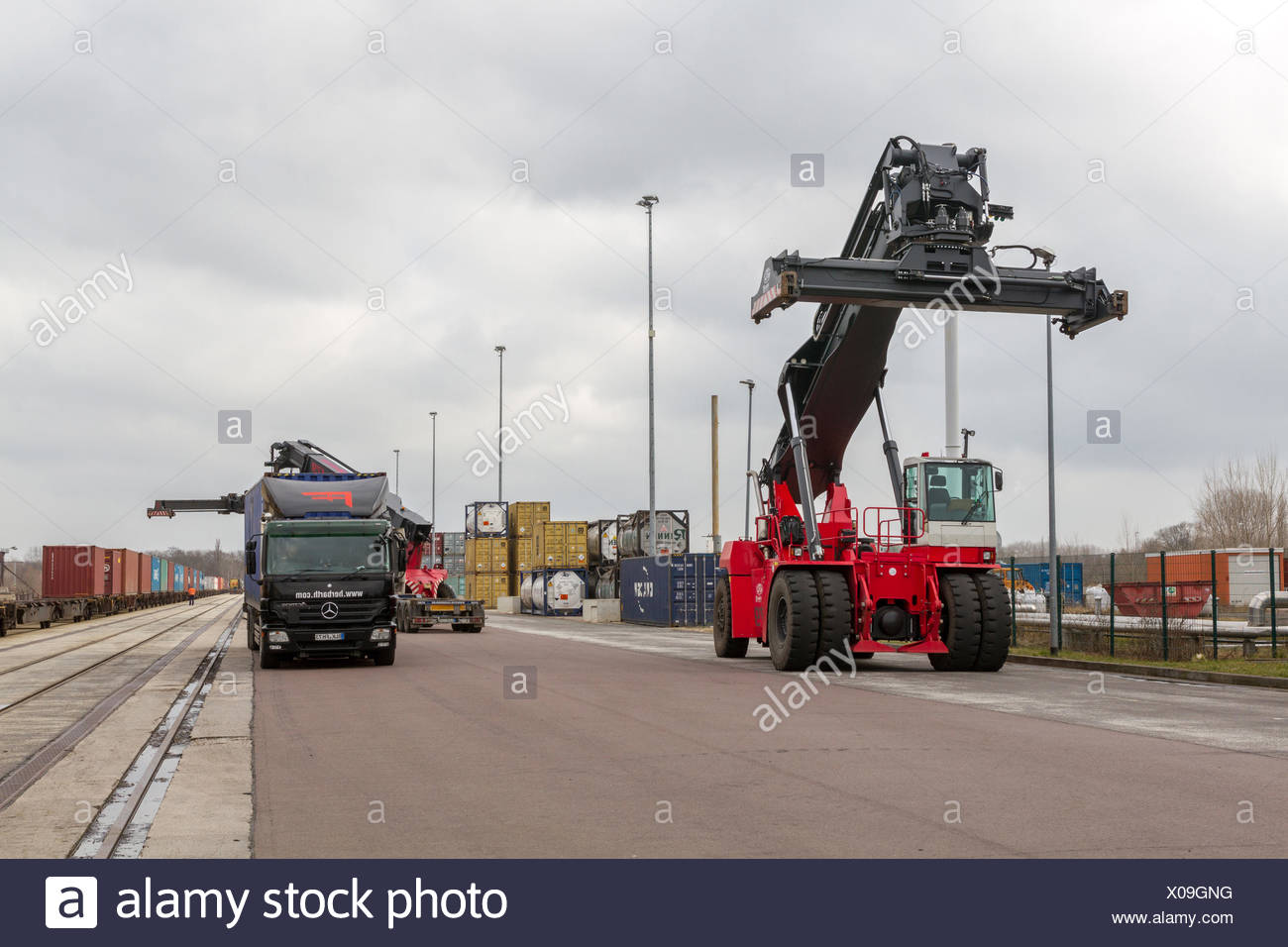 Trimodal Container Terminal High Resolution Stock Photography and ...