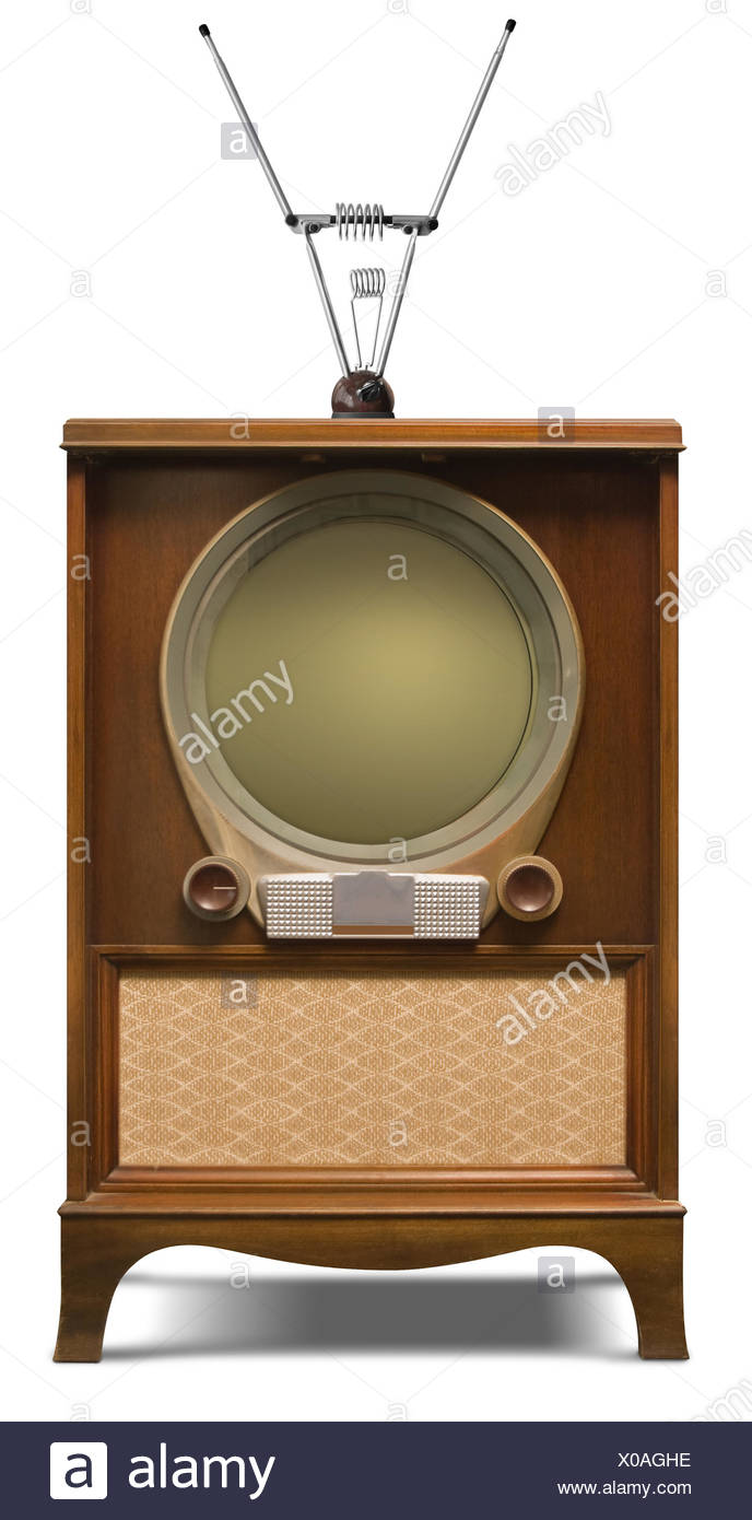 Black And White Television 1950s High Resolution Stock Photography and ...