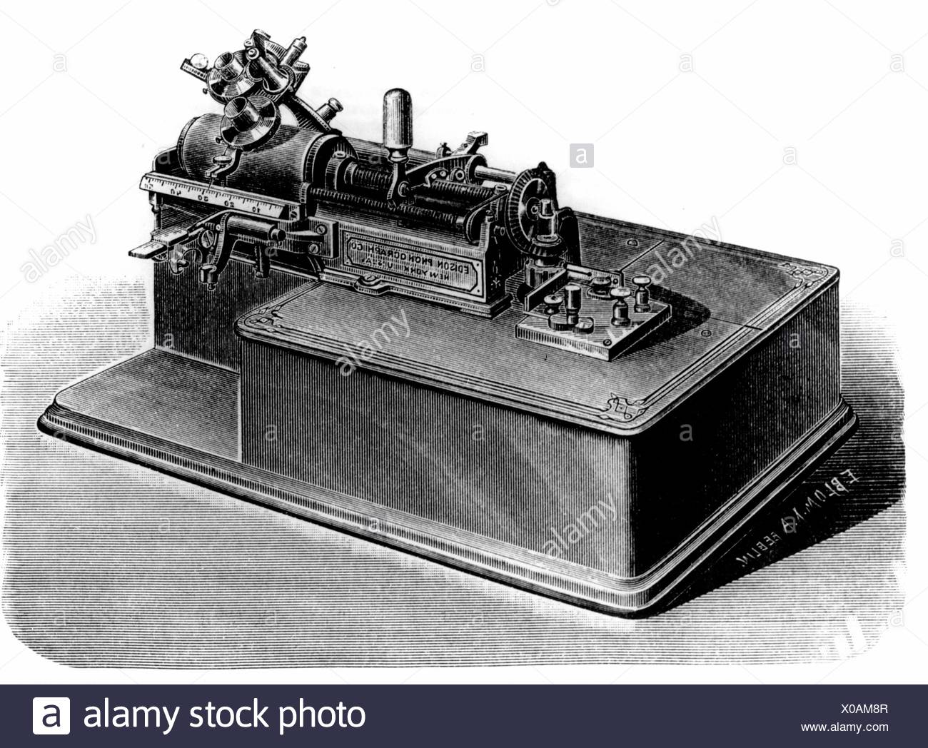 Thomas Alva Edison Phonograph High Resolution Stock Photography and ...