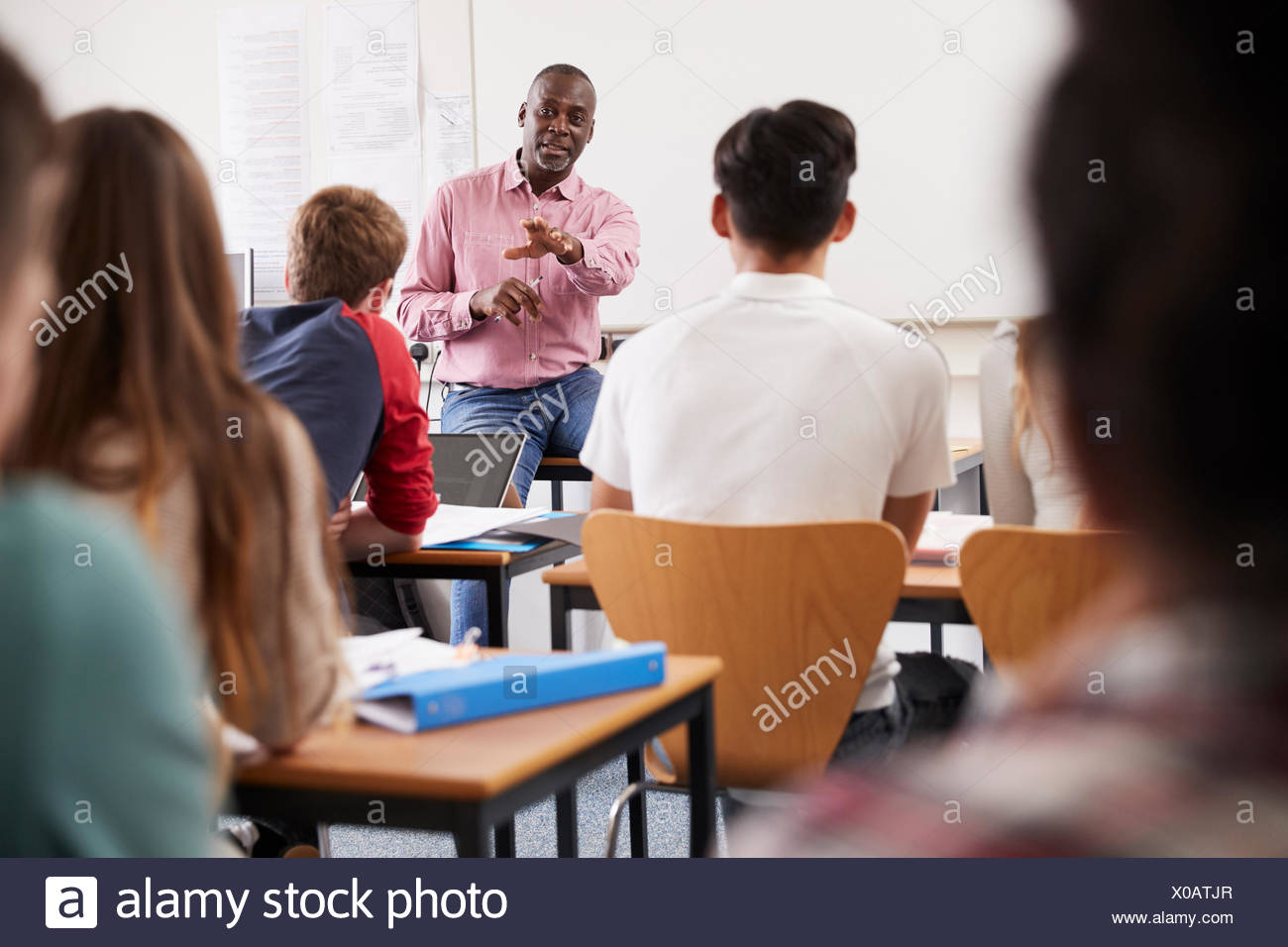 Boy Standing Front Of Class High Resolution Stock Photography and ...