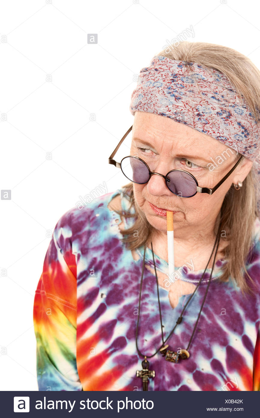 Old Hippie Woman High Resolution Stock Photography and Images - Alamy
