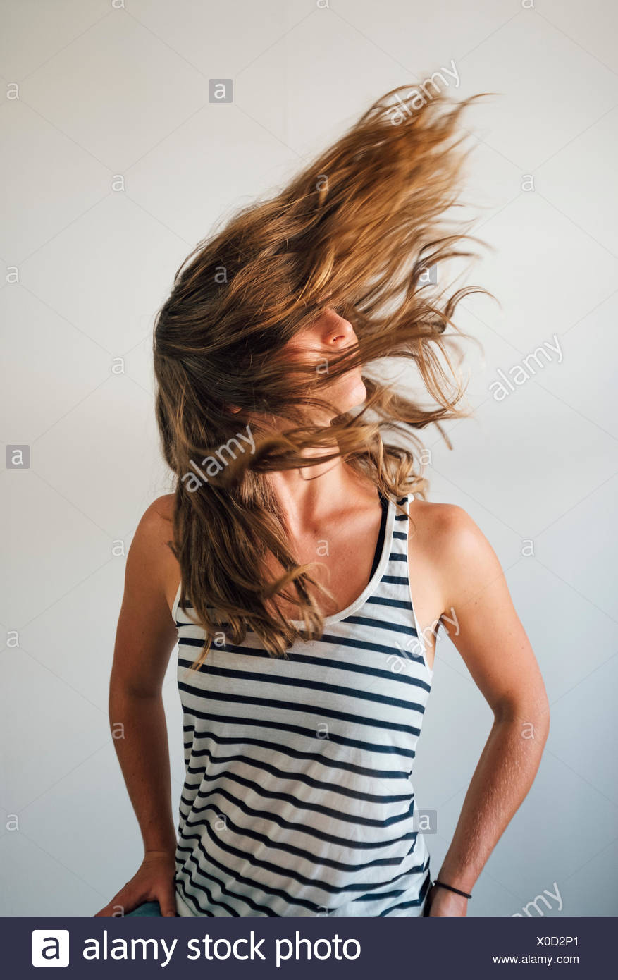 Throwing Head Back Stock Photos & Throwing Head Back Stock Images - Alamy