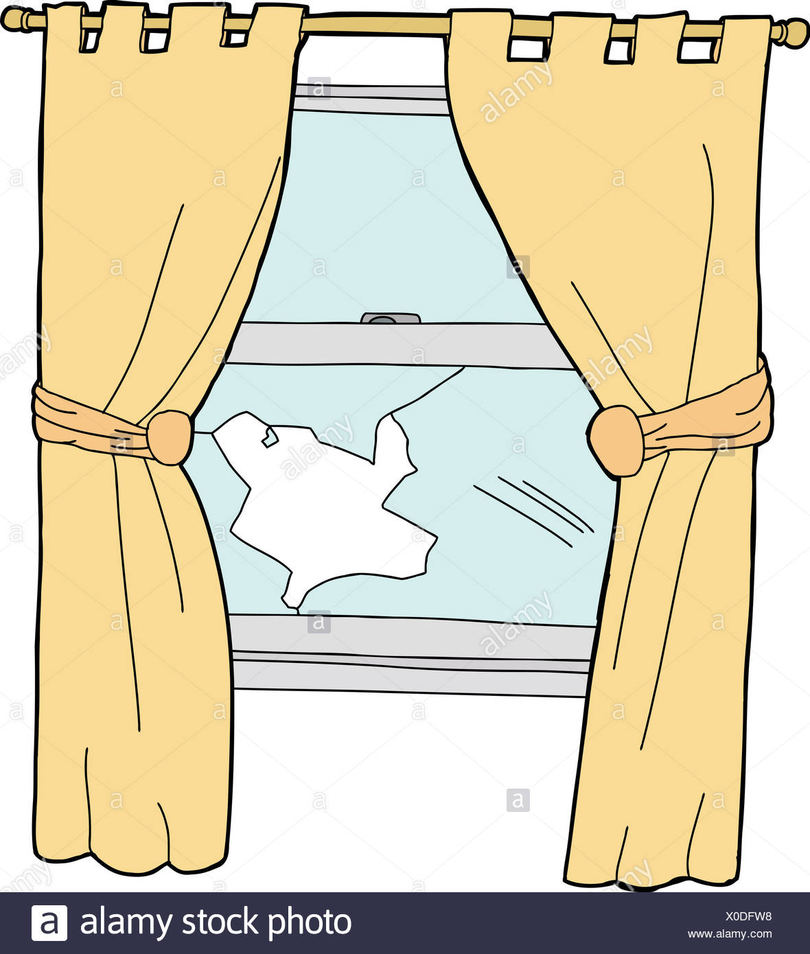 Broken Window Vector Stock Photos & Broken Window Vector Stock Images ...