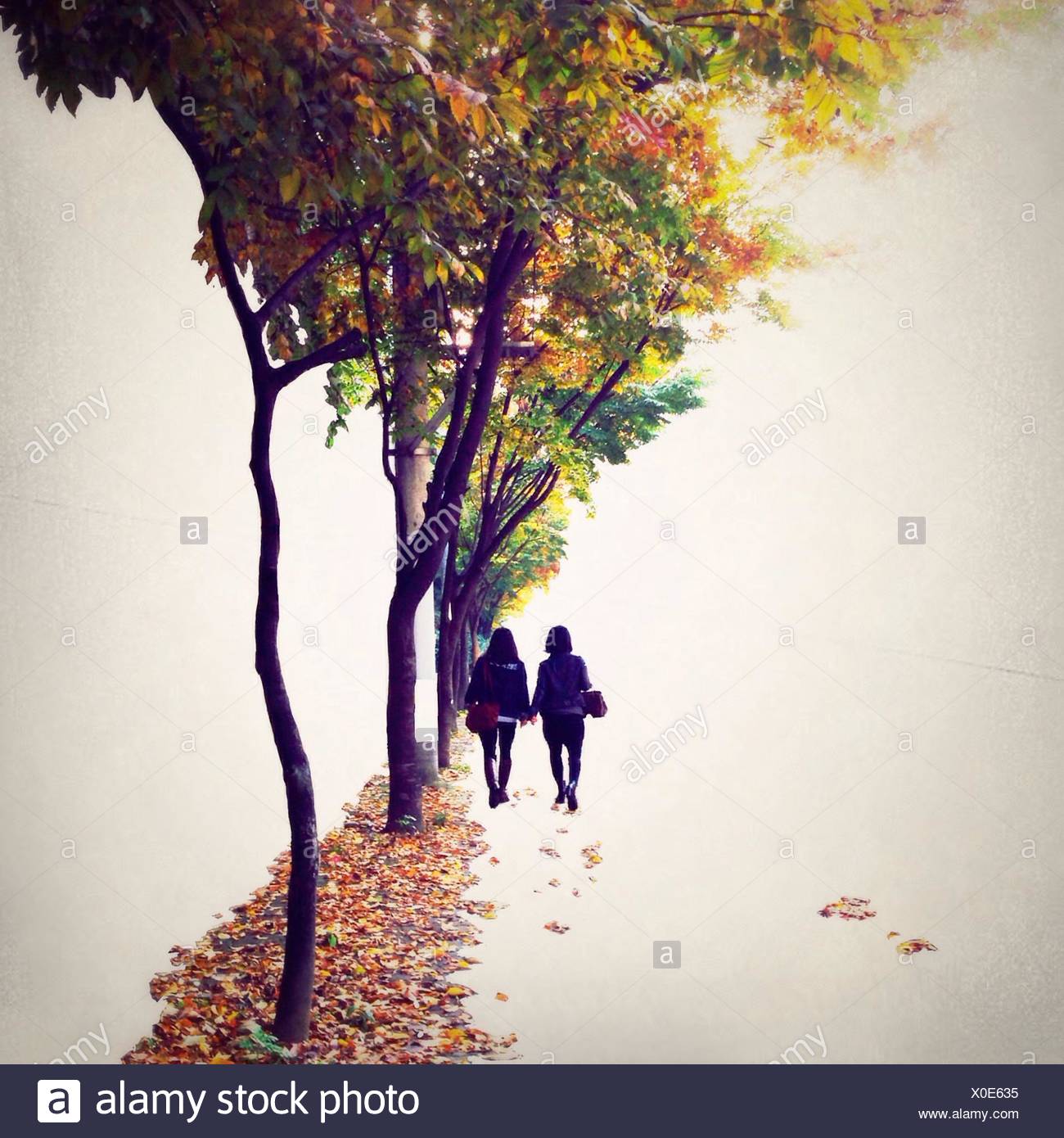 Two People Walking And Perspective High Resolution Stock Photography ...