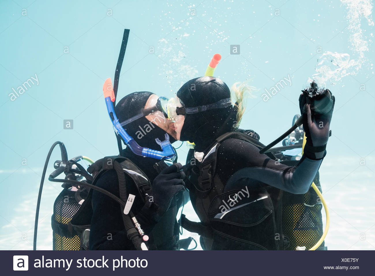 Kissing Diving High Resolution Stock Photography and Images - Alamy
