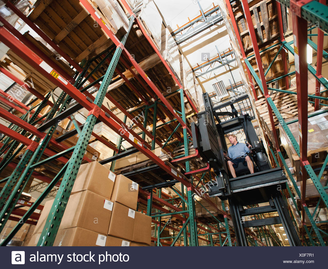 Warehouse Aisle Truck High Resolution Stock Photography and Images - Alamy