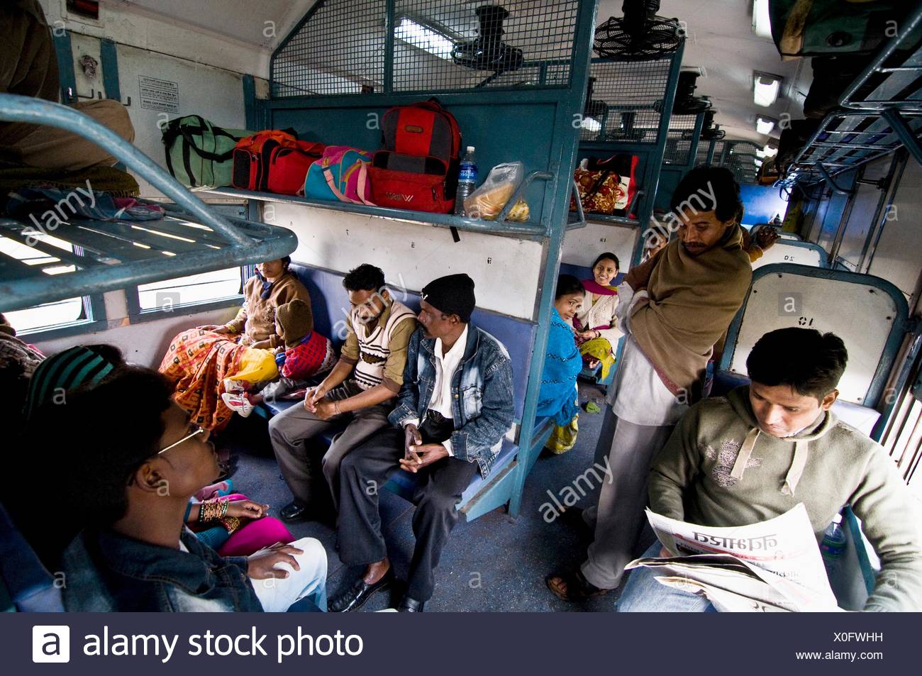 Indian Train Crowded Inside High Resolution Stock Photography and ...
