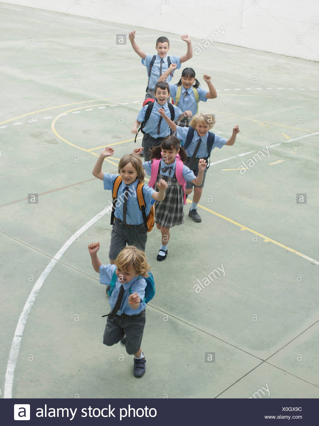 Children Race Running School Stock Photos & Children Race Running ...