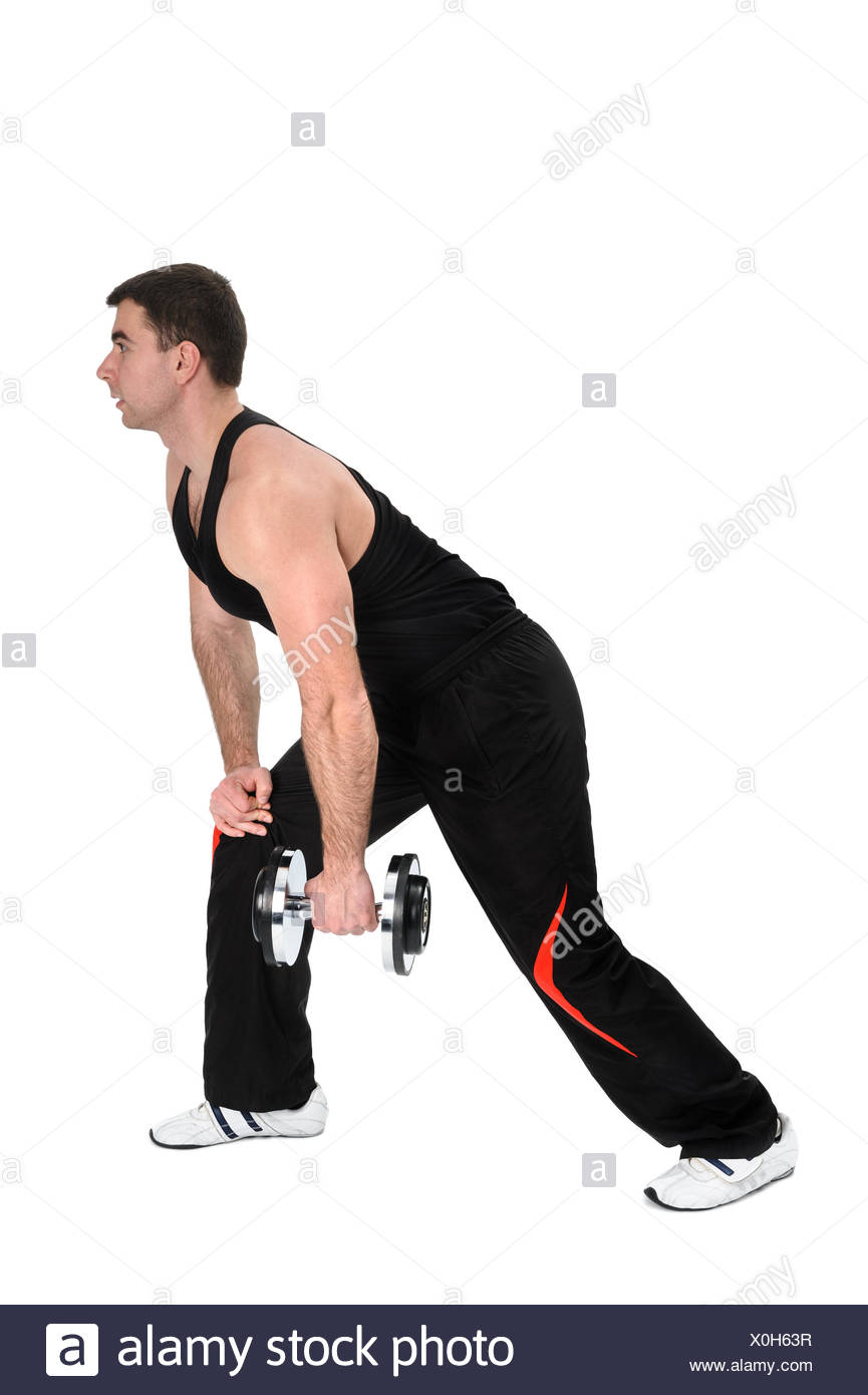One Arm Dumbbell Row High Resolution Stock Photography and Images - Alamy