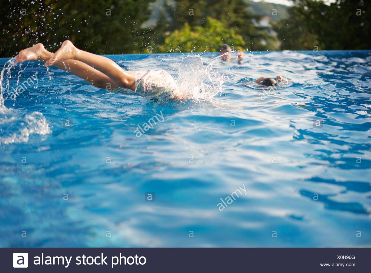 Teenager Diving Pool Stock Photos & Teenager Diving Pool Stock Images ...