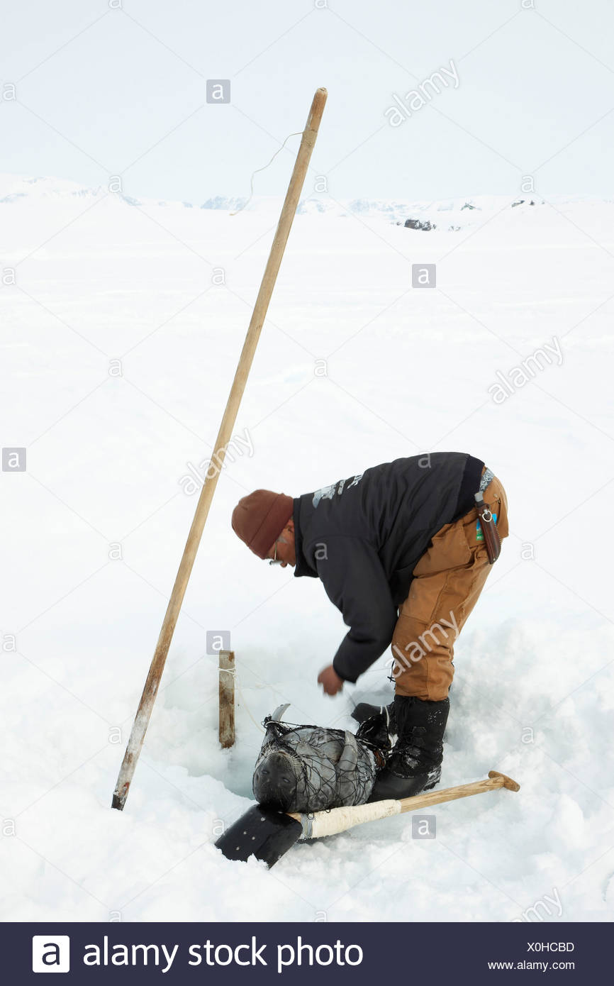 Eskimo Fishing In Ice High Resolution Stock Photography and Images - Alamy