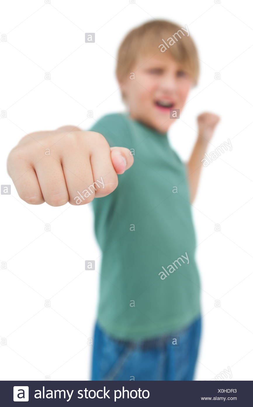 Boy Punching High Resolution Stock Photography and Images - Alamy