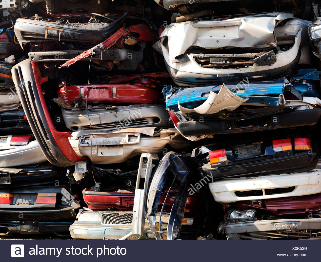 Piled Up Scrap Cars Stock Photos & Piled Up Scrap Cars Stock Images - Alamy