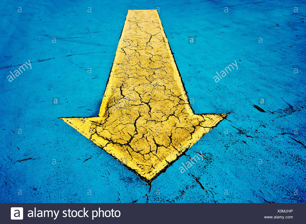 Directional Arrow On Ground High Resolution Stock Photography and ...
