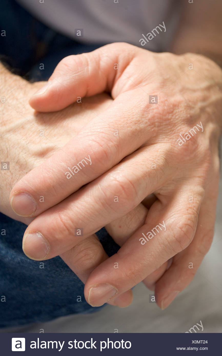 Hand On Knee High Resolution Stock Photography and Images - Alamy