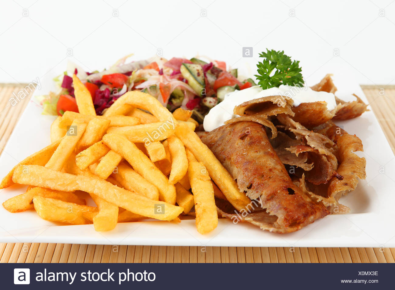 Doner Kebab Chips High Resolution Stock Photography and Images - Alamy