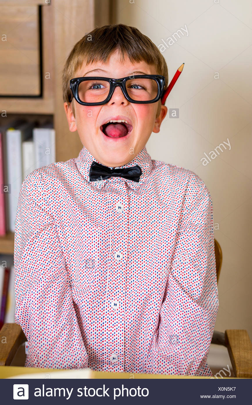 Nerdy Boy High Resolution Stock Photography and Images - Alamy