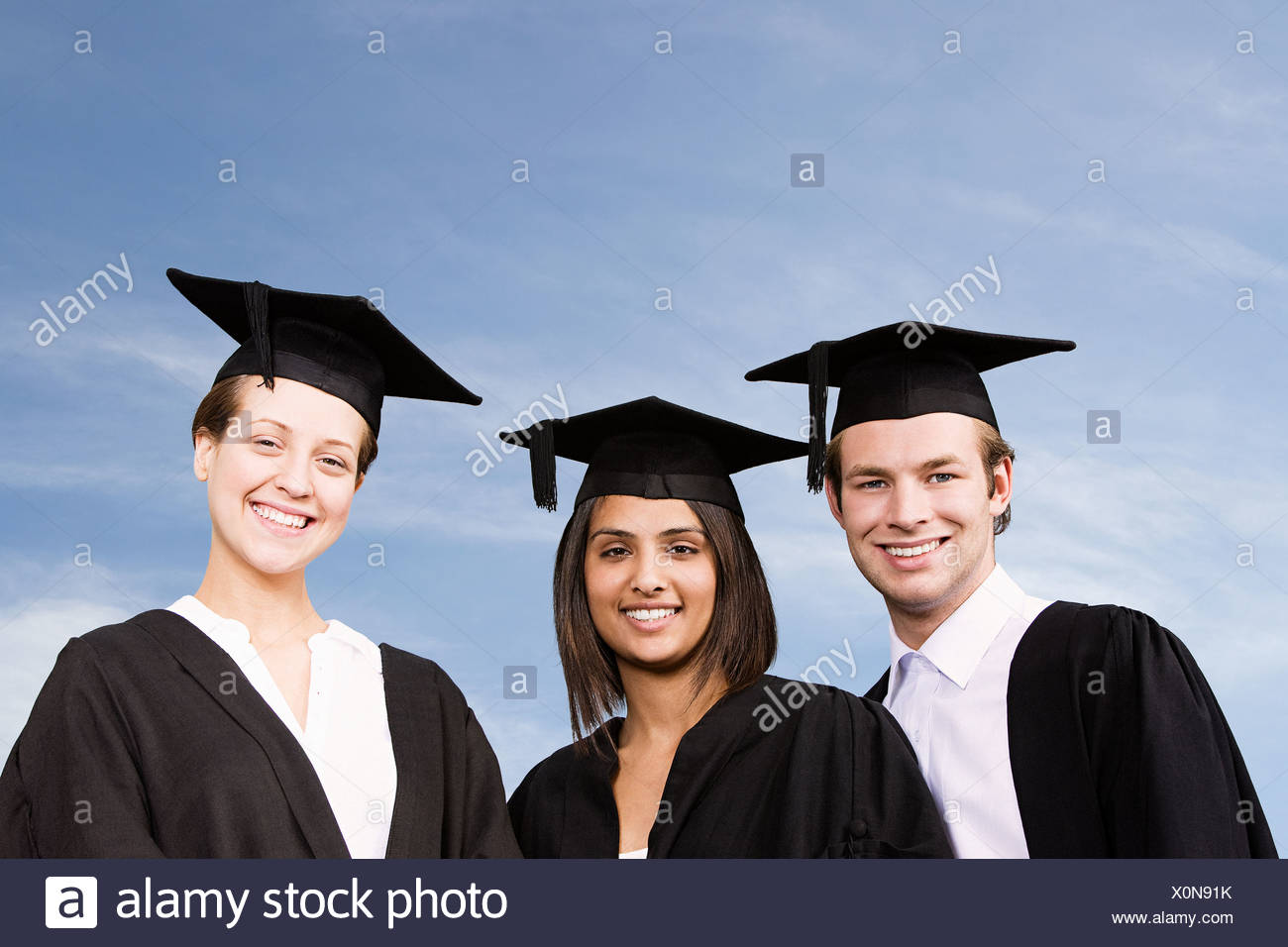 Graduating Students In Cap And Gown High Resolution Stock Photography ...