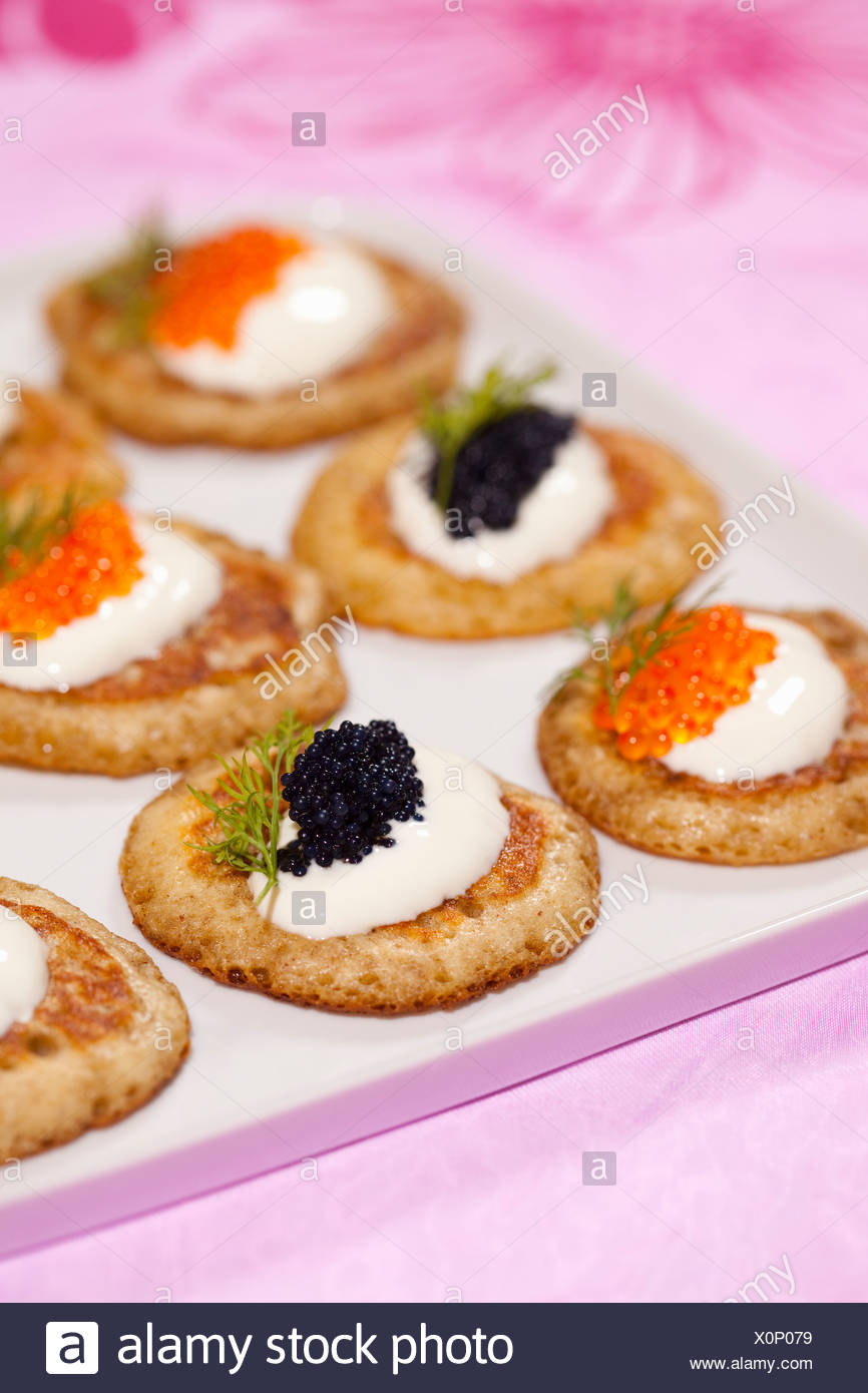 Caviar Blini High Resolution Stock Photography and Images - Alamy