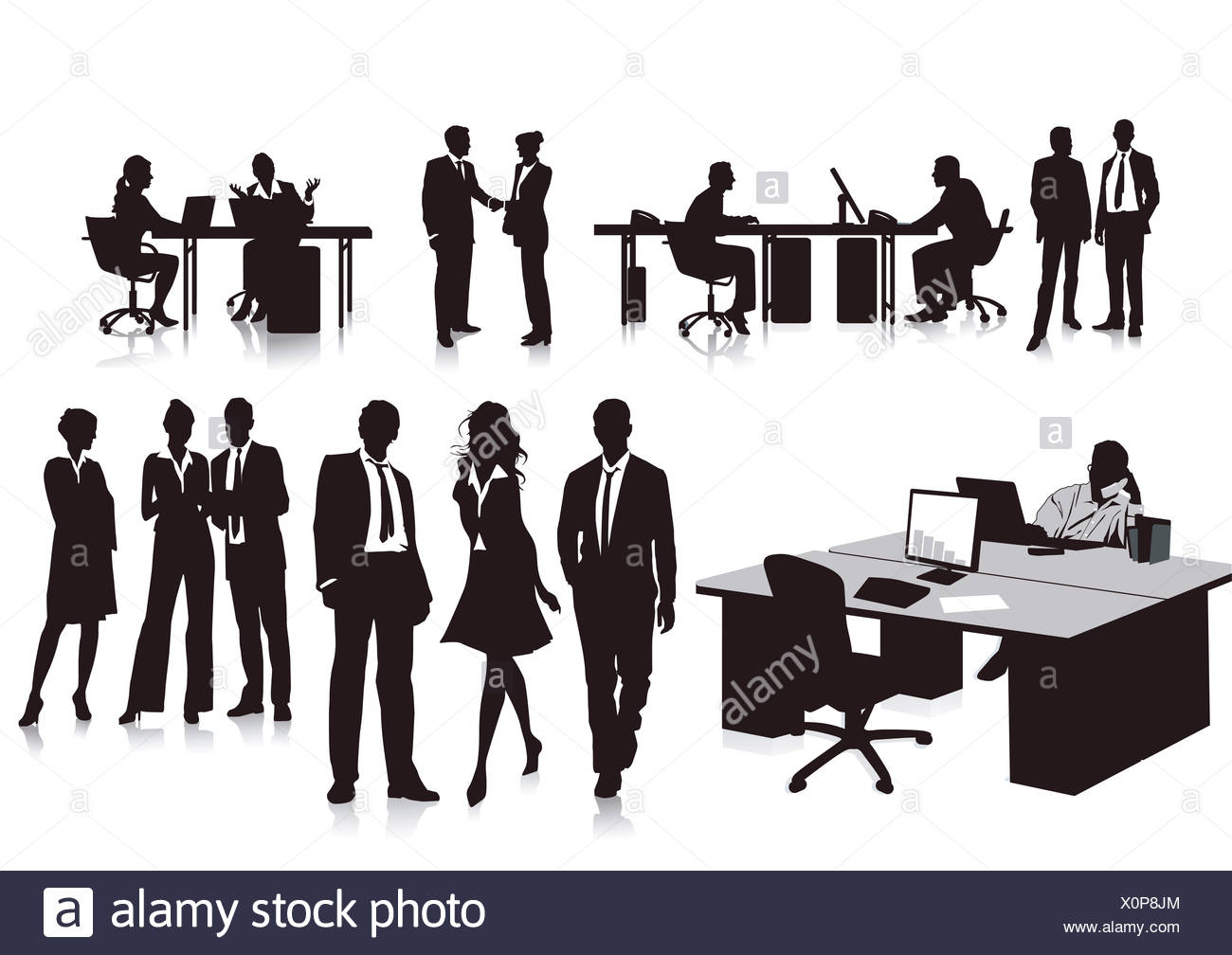 Office Employees Cut Out Stock Images & Pictures - Alamy