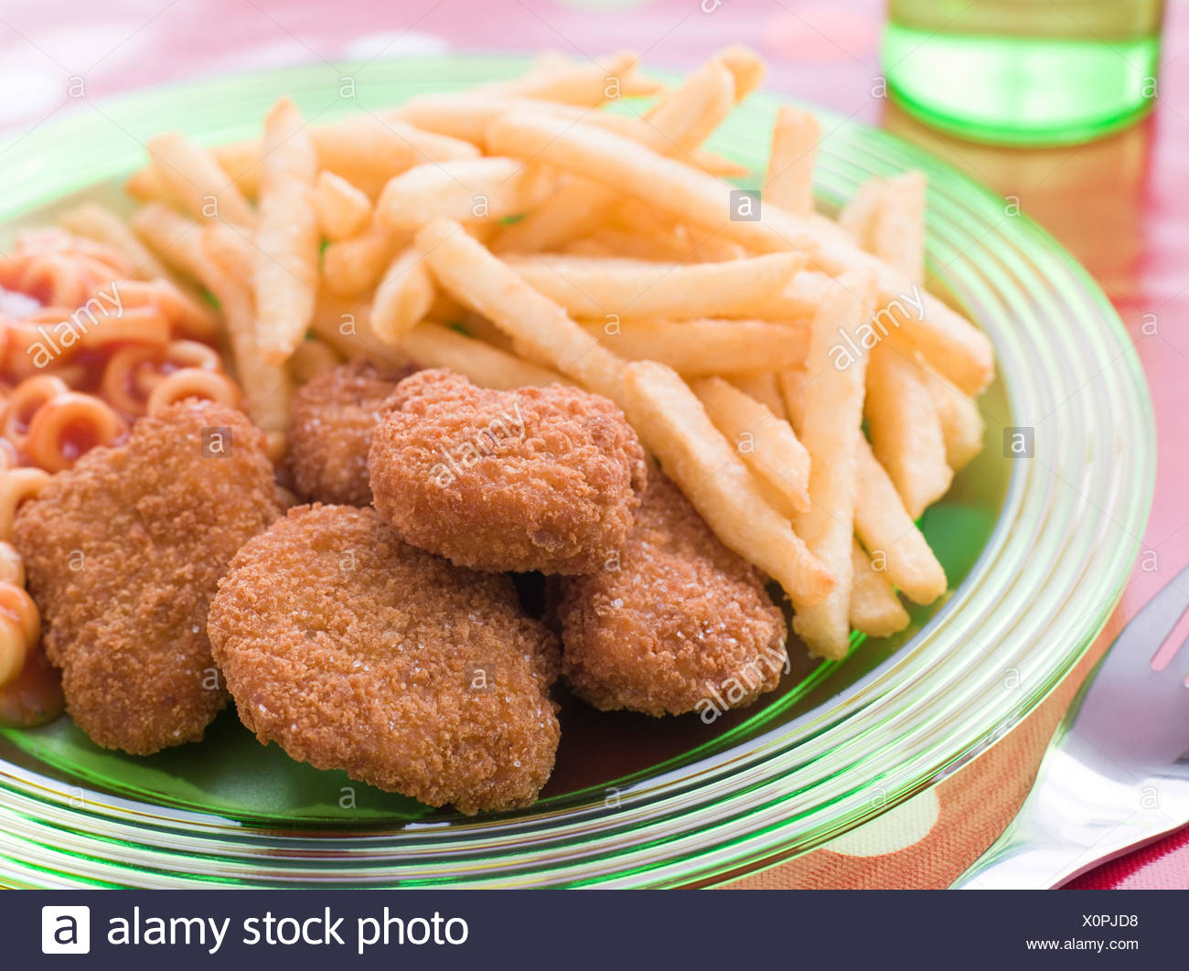 Chicken Nuggets And Chips High Resolution Stock Photography and Images ...