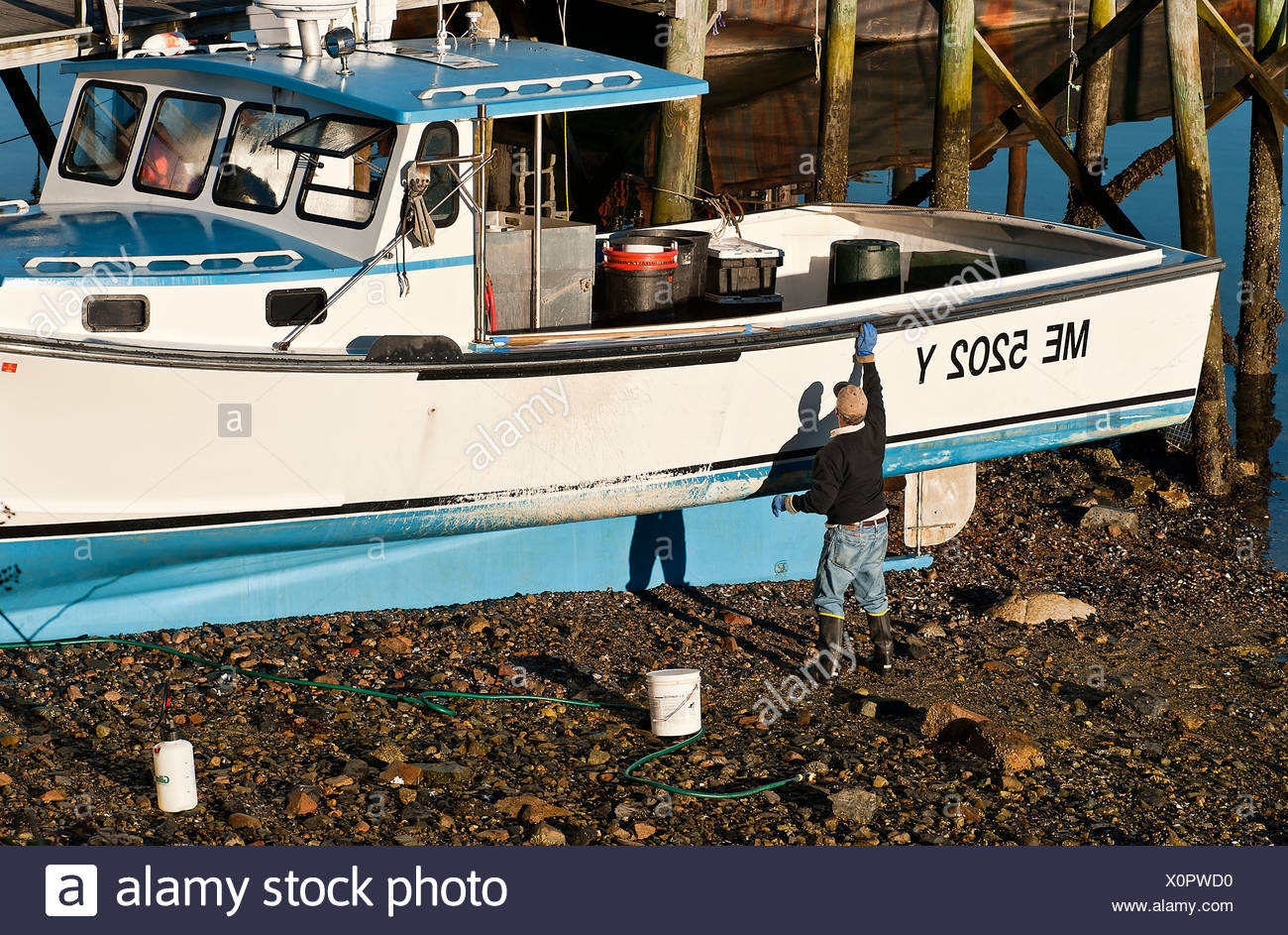 Cleaning And Maintaining Boat High Resolution Stock Photography and ...