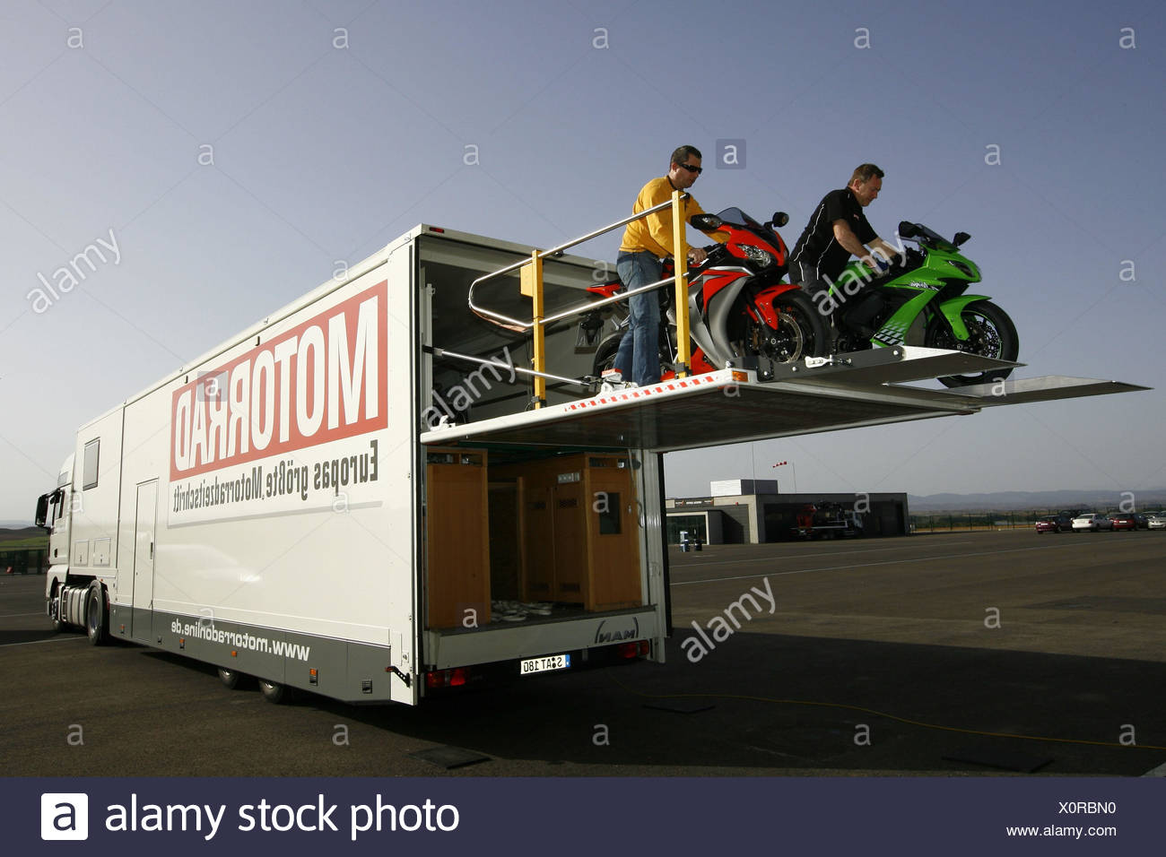 Motorcycle Transporter High Resolution Stock Photography and Images - Alamy