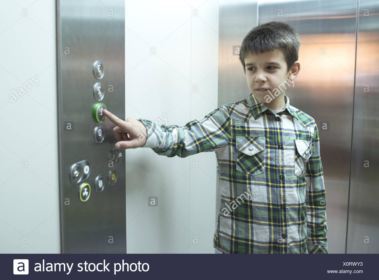 Elevator Child High Resolution Stock Photography and Images - Alamy