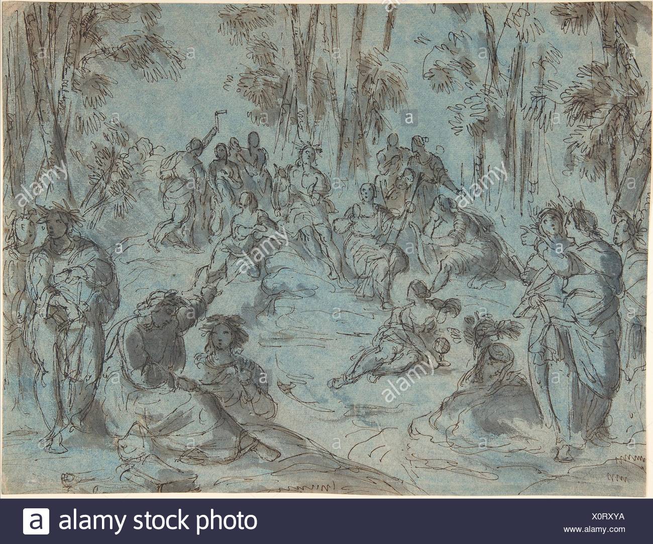 Apollo And The Nine Muses Stock Photos & Apollo And The Nine Muses ...