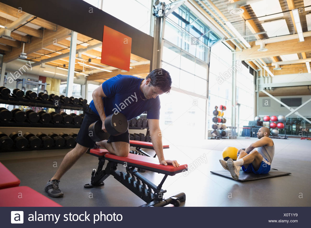 Dumbbell Row Stock Photos & Dumbbell Row Stock Images - Alamy