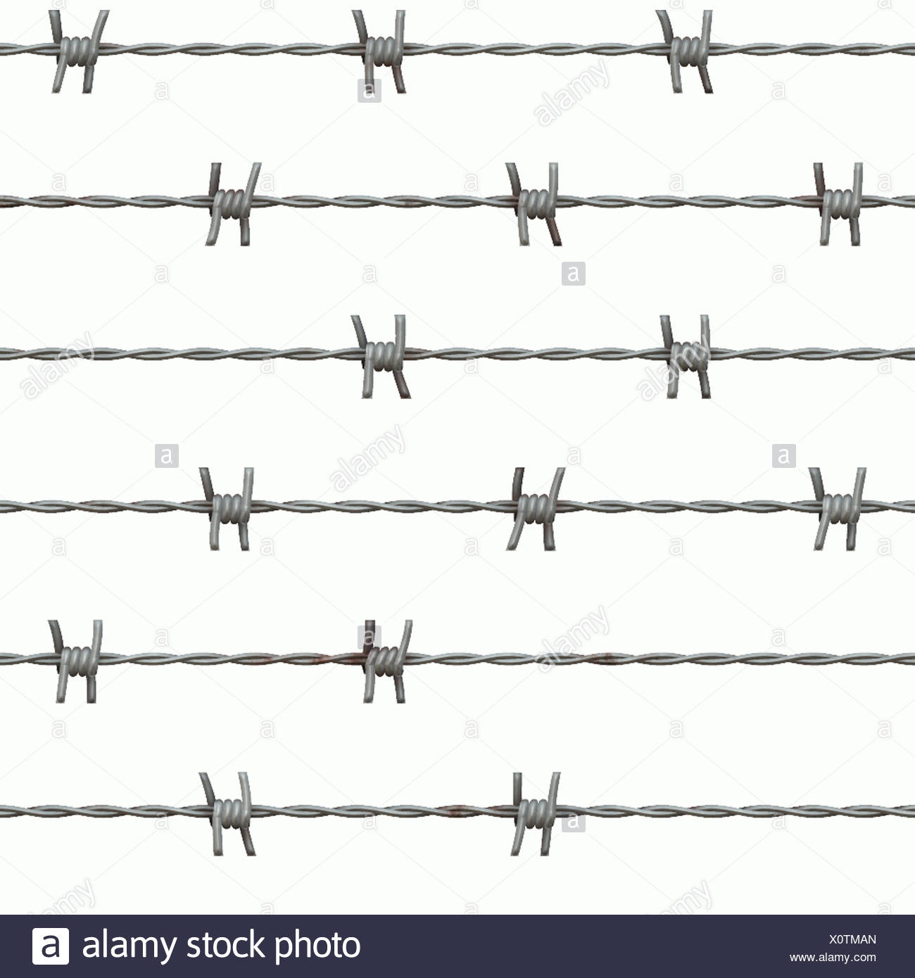 Barb Wire Fence Guarded Border High Resolution Stock Photography and ...