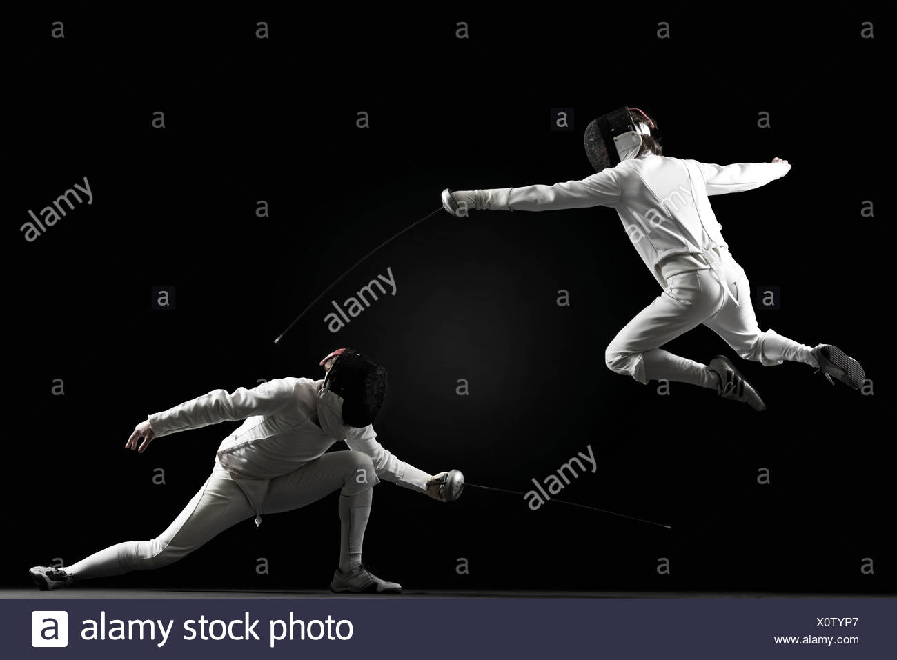 Foil Fencing High Resolution Stock Photography and Images - Alamy