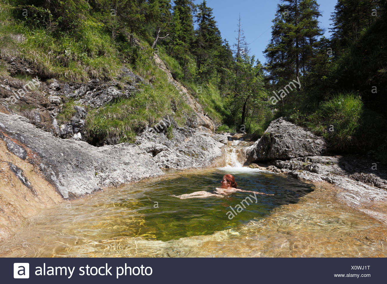Woman Bathing In Stream High Resolution Stock Photography and Images ...