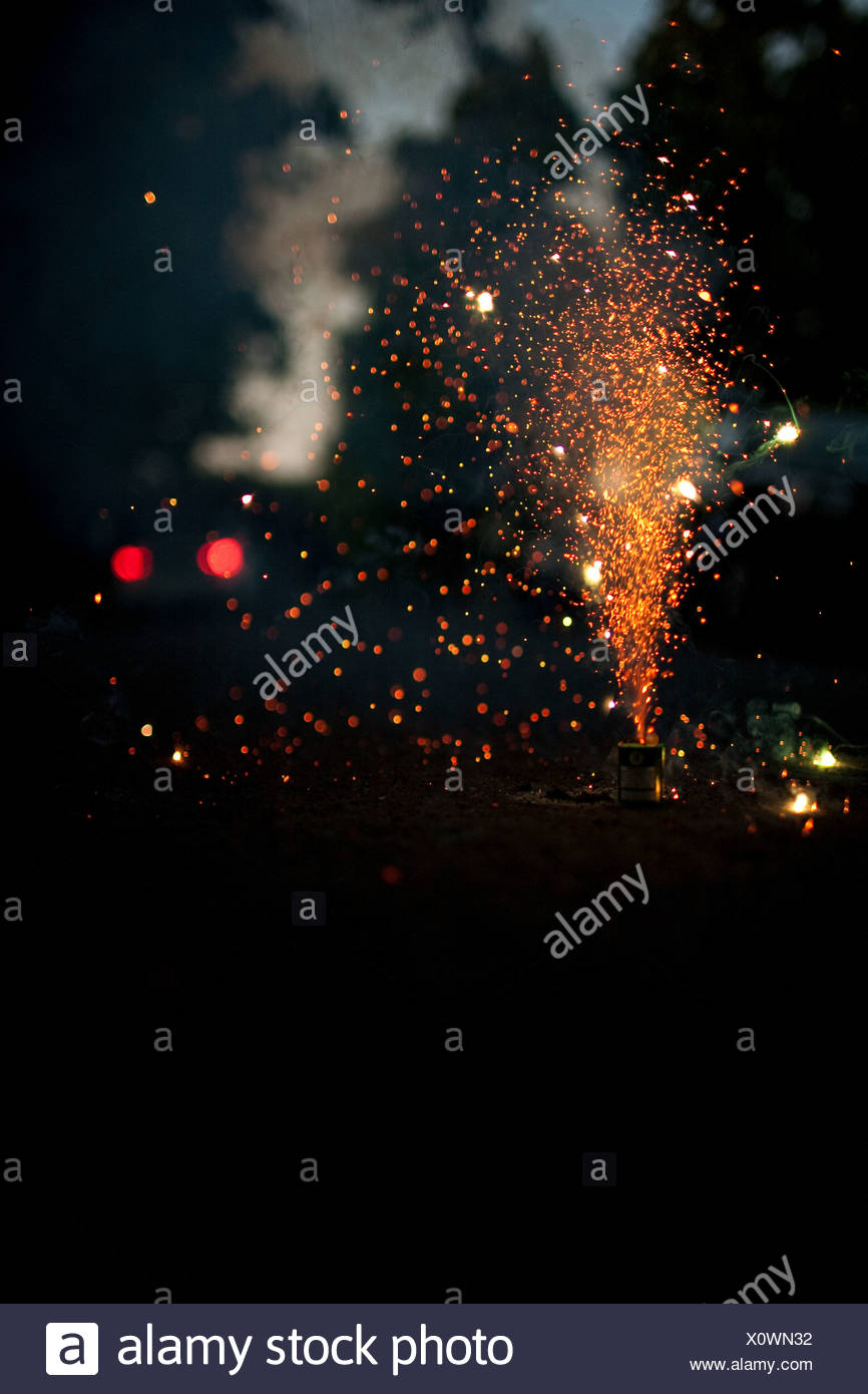 Night Sky With Fireworks High Resolution Stock Photography and Images ...
