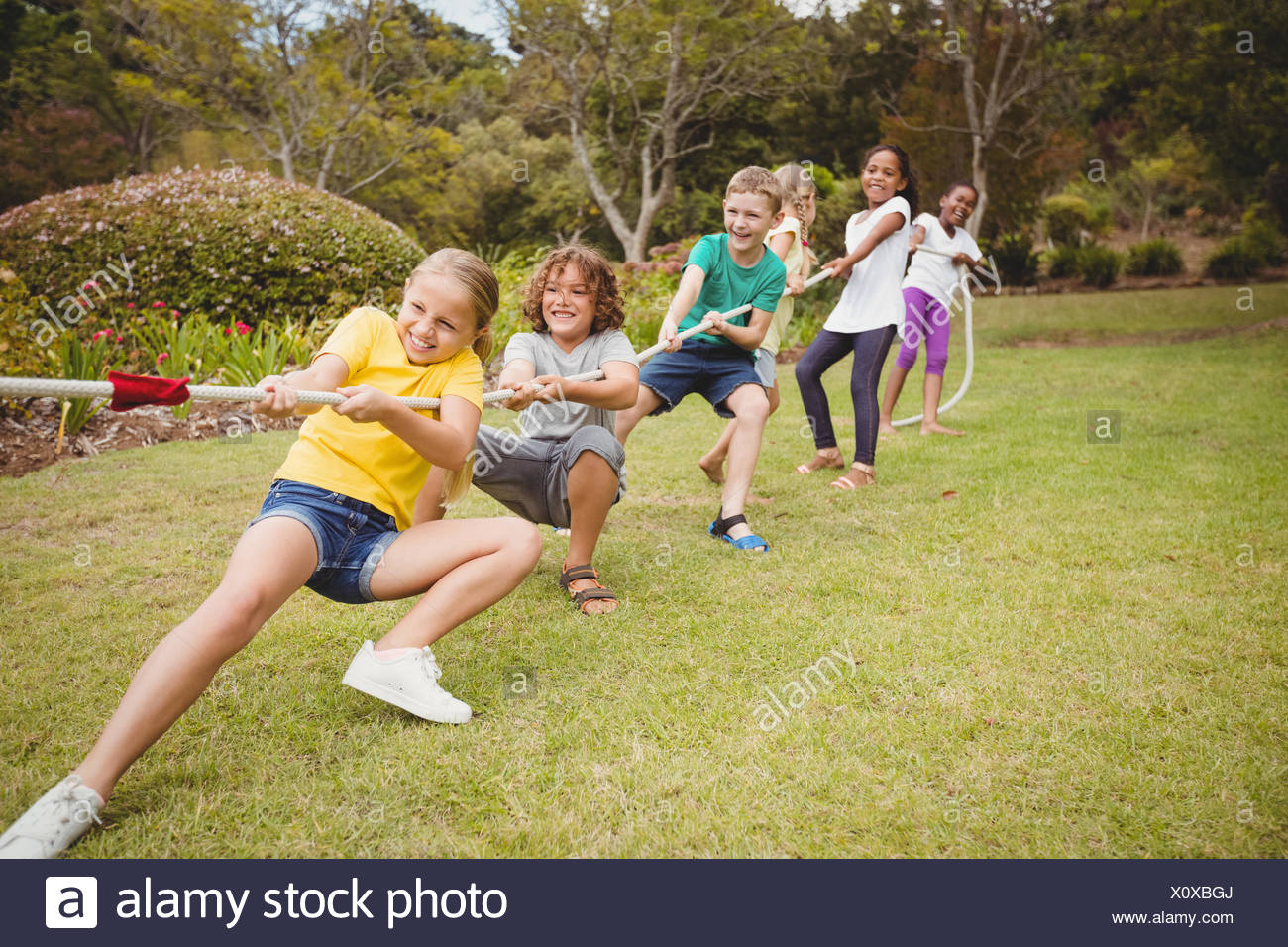 Children Playing Tug War High Resolution Stock Photography and Images ...