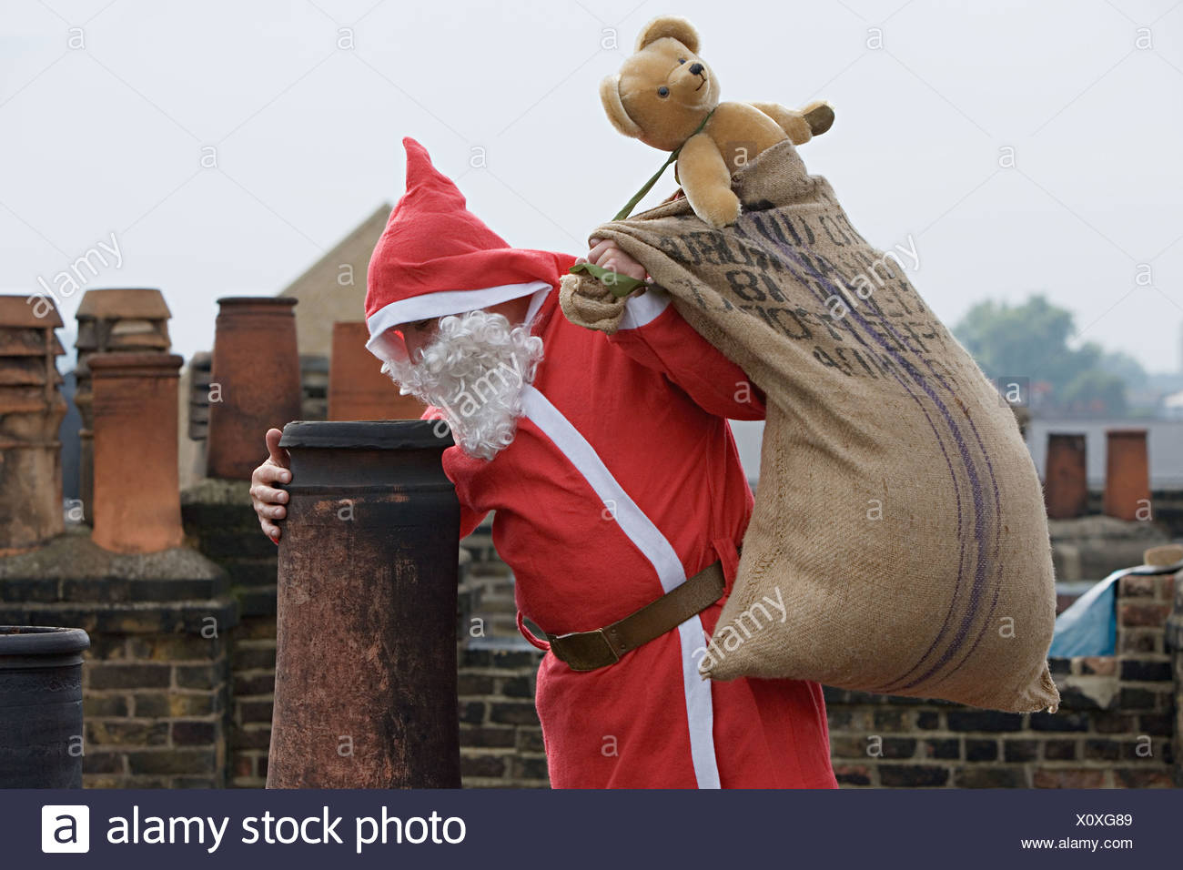 Santa Claus Delivering Gifts High Resolution Stock Photography and Images - Alamy