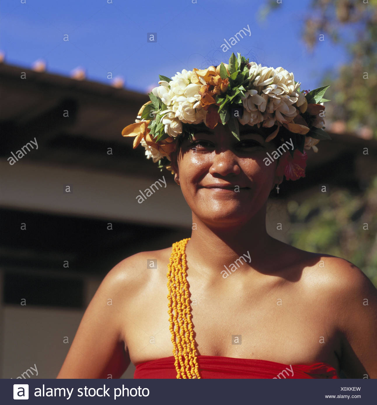 Portrait Of Polynesian Woman High Resolution Stock Photography and ...